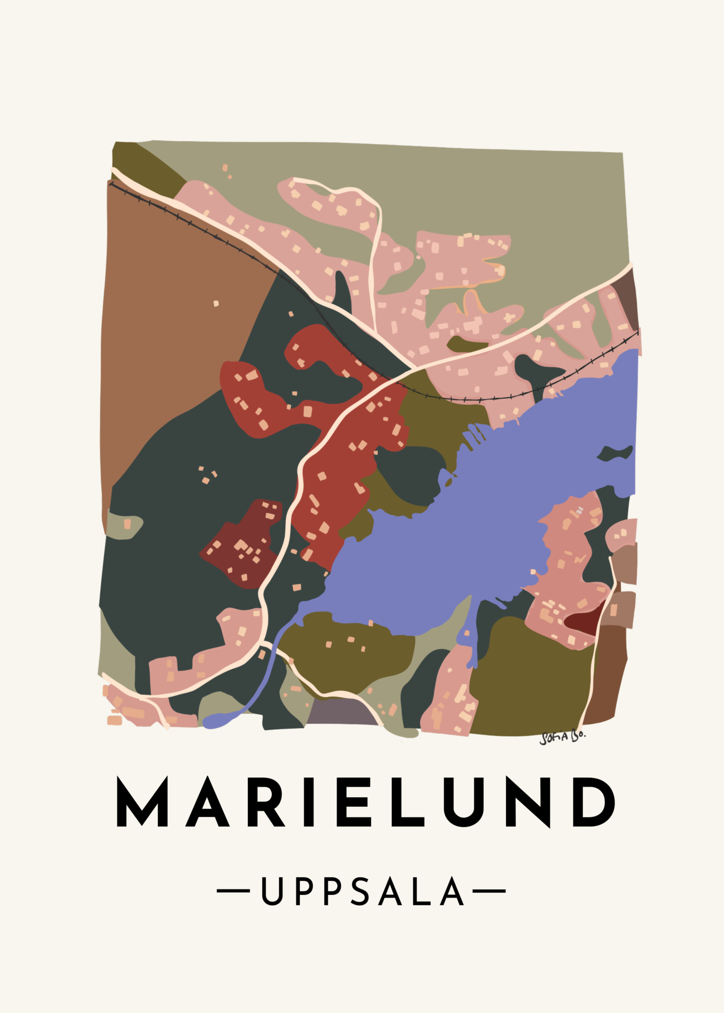 Marielund poster - Zeitgeist Art