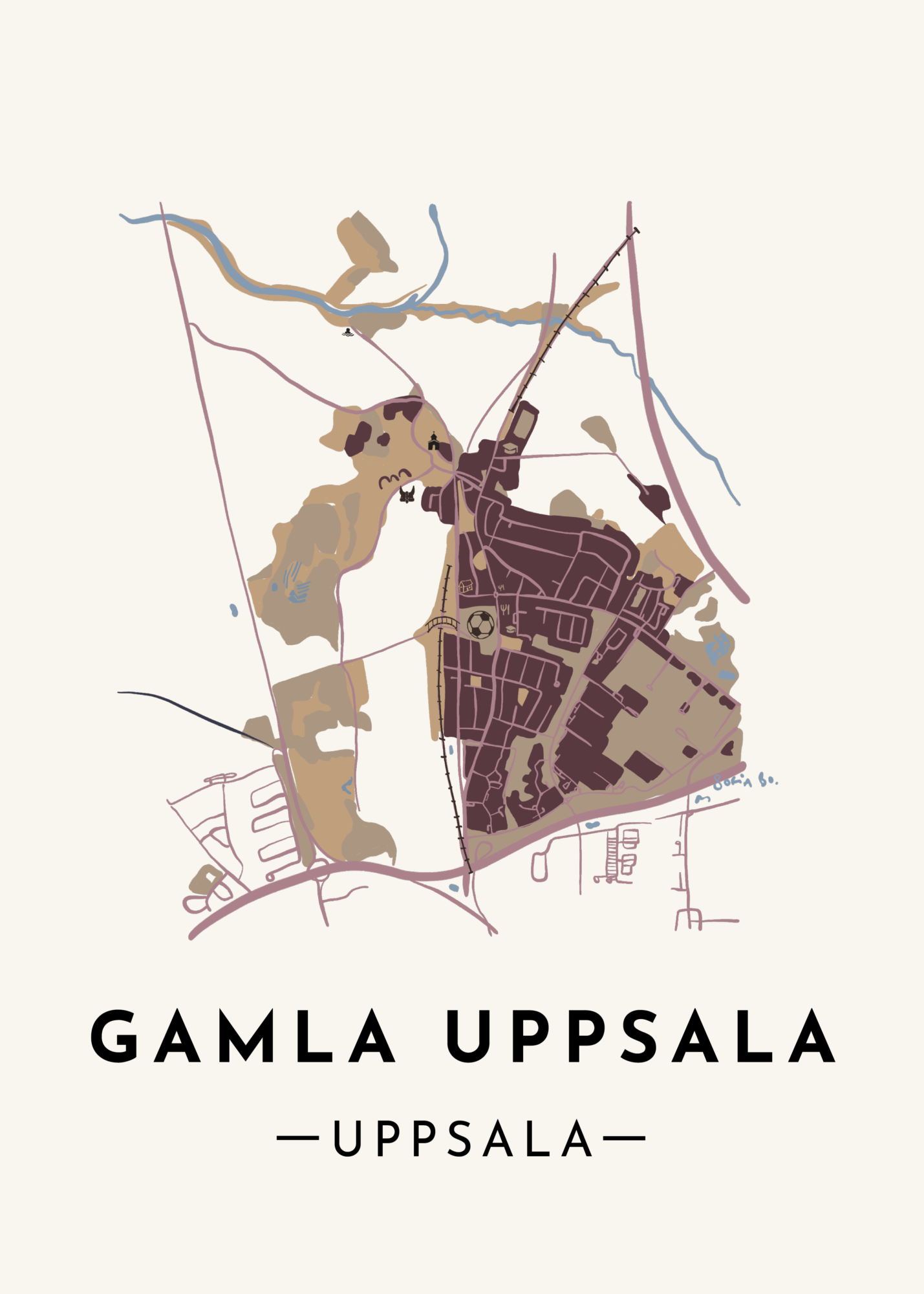 Gamla Uppsala poster - Zeitgeist Art
